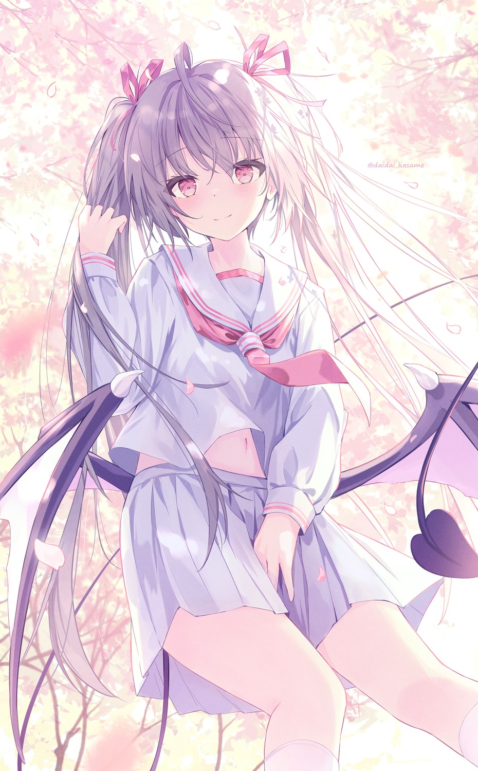 daidai (daidai826) seifuku tail wings | #1070461 | yande.re